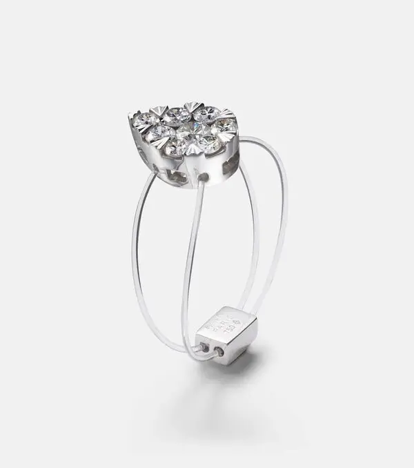 PERSEE Persée Floating Diamond Ring - Silver