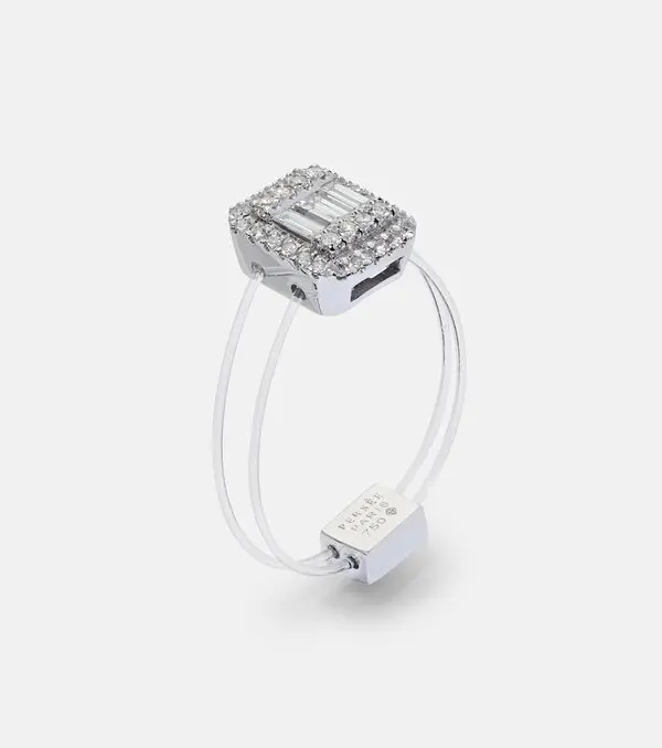 PERSEE 18kt White Gold Diamond Ring - Silver