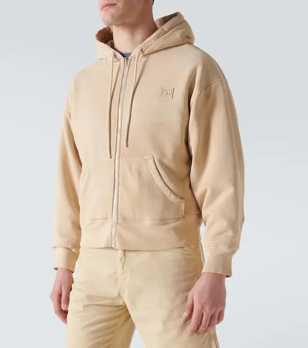 NOTSONORMAL Cotton Jersey Zip-up Hoodie