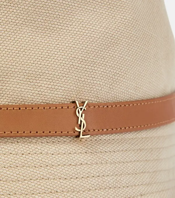 Saint Laurent Cassandre Canvas Bucket Hat