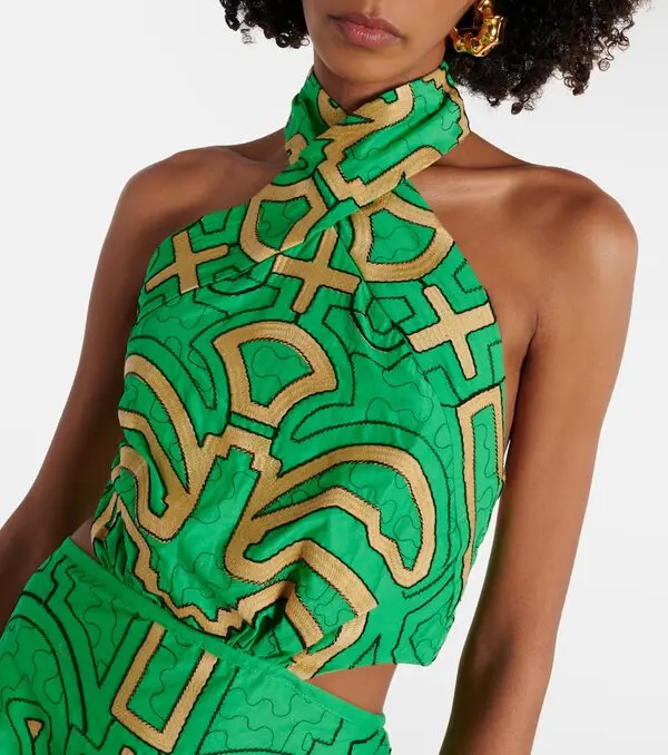 Johanna Ortiz Cotton Minidress