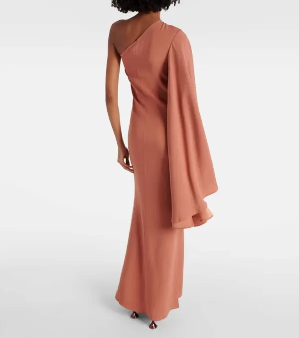 TALLER MARMO Sifnos One-shoulder Gown