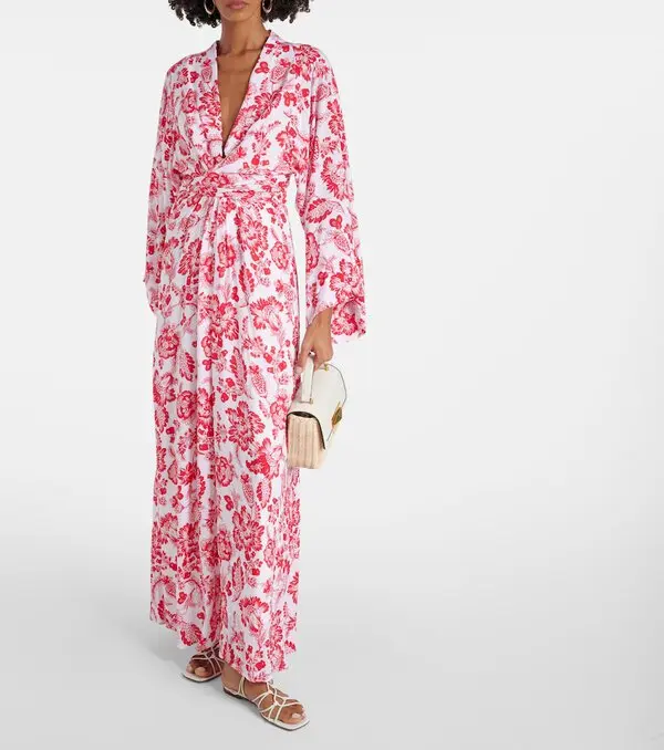 Melissa Odabash Wisdom Floral Wrap Dress