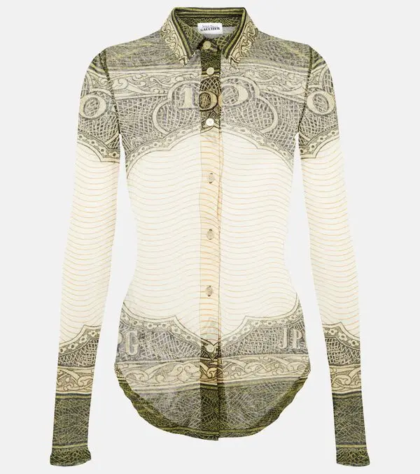 JEAN PAUL GAULTIER Printed Mesh Shirt