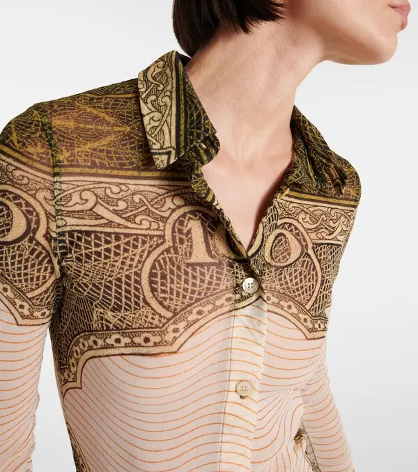 JEAN PAUL GAULTIER Printed Mesh Shirt