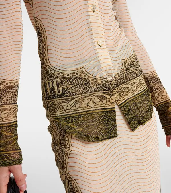 JEAN PAUL GAULTIER Printed Mesh Shirt