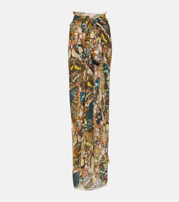 Jean Paul Gaultier Papillon Printed Beach Cover-up - Multicoloured