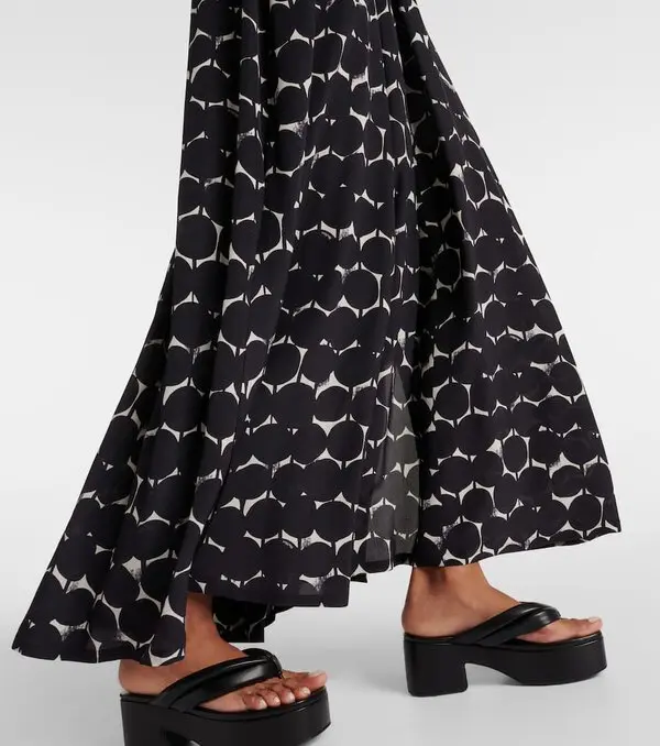 Max Mara Urbania Printed Silk Maxi Dress