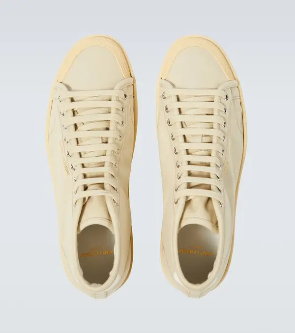 Saint Laurent Court Classic Sl/39 Canvas Sneakers - Beige  display picture 2