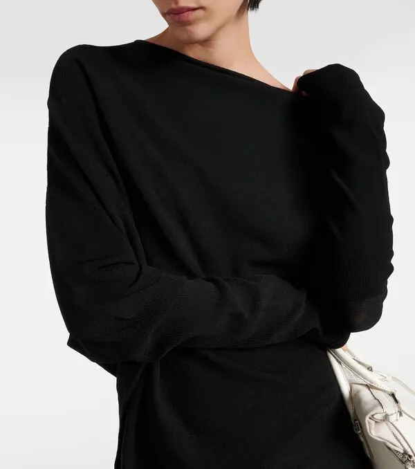 Wolford Draped Jersey Sweater Dress