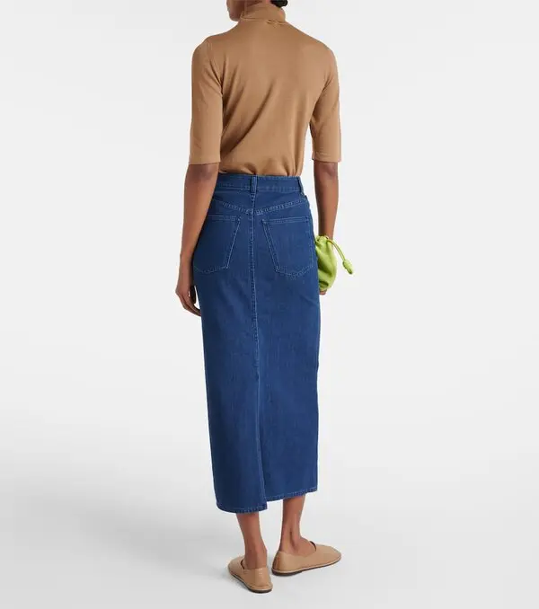 Tove Sera Denim Midi Skirt