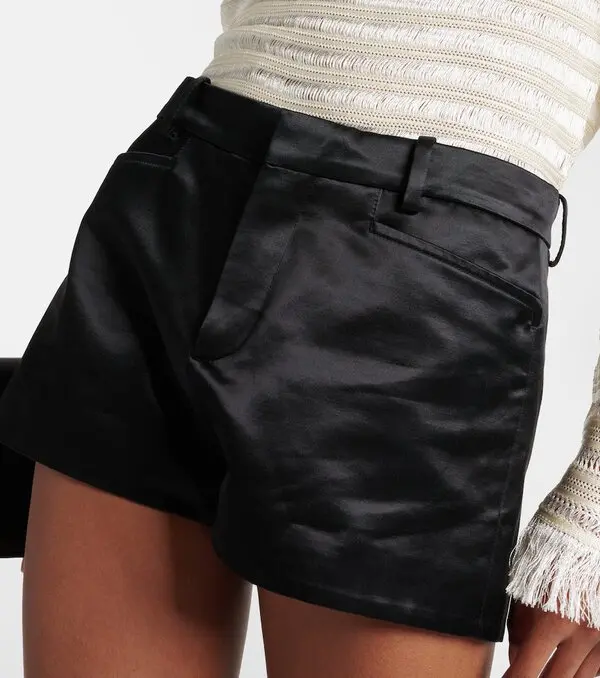TOM FORD Cotton-blend Shorts - Black