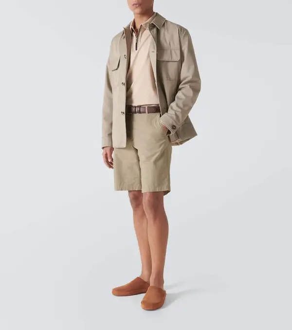 Loro Piana Cotton-blend Bermuda Shorts