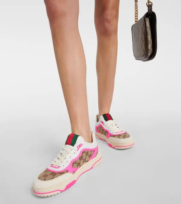 Gucci Re-web Leather Sneakers