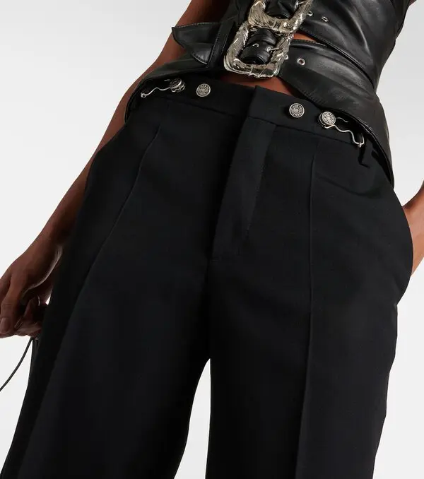JEAN PAUL GAULTIER Wool Straight Trousers