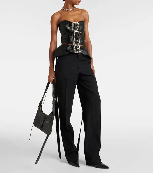 JEAN PAUL GAULTIER Wool Straight Trousers