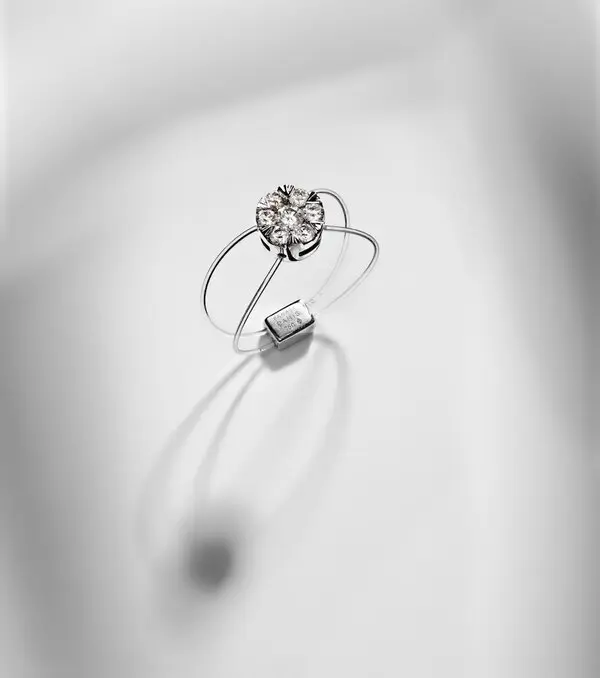 PERSEE Persée Floating Diamond Ring - Metallic