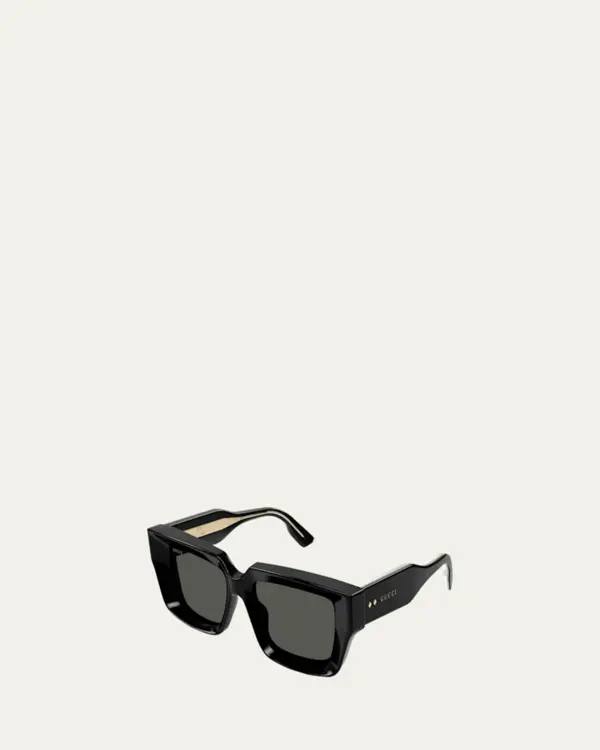 Gucci Rectangle Sunglasses - Black