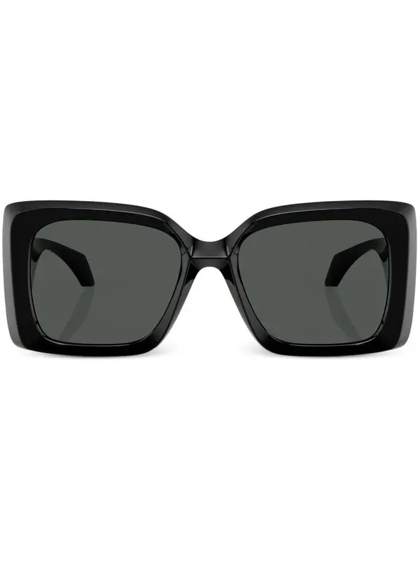 Versace Medusa Plaque Oversized Sunglasses - Black