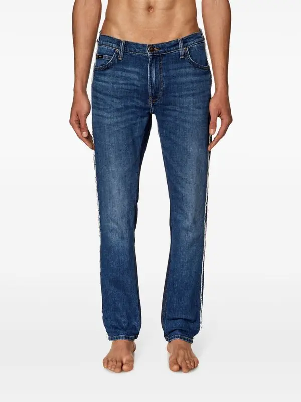 DIESEL® Oves Two-tone Mid-rise Jeans