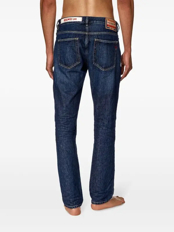 DIESEL® Oves Two-tone Mid-rise Jeans