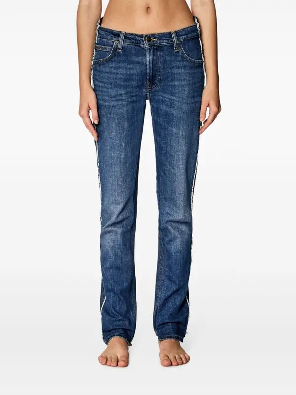 DIESEL® Oves Two-tone Mid-rise Jeans