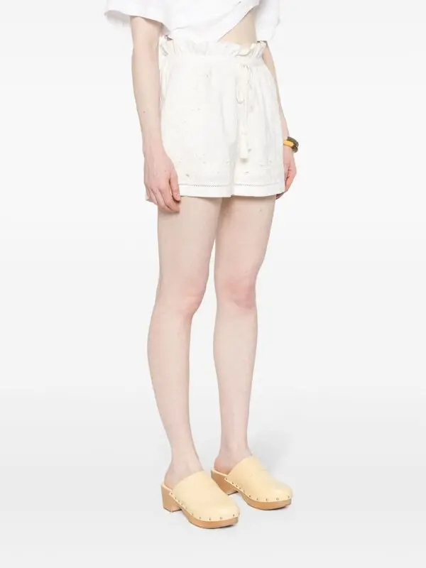 TWINSET Broderie-anglaise Paperbag Waist Shorts