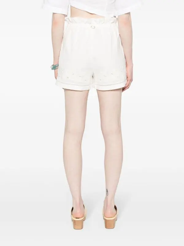TWINSET Broderie-anglaise Paperbag Waist Shorts