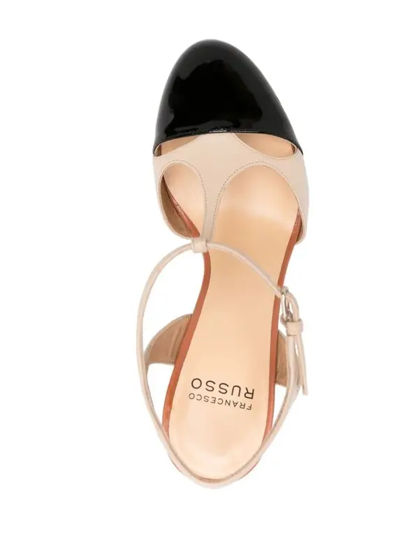 FRANCESCO RUSSO Contrasting-toecap Pumps