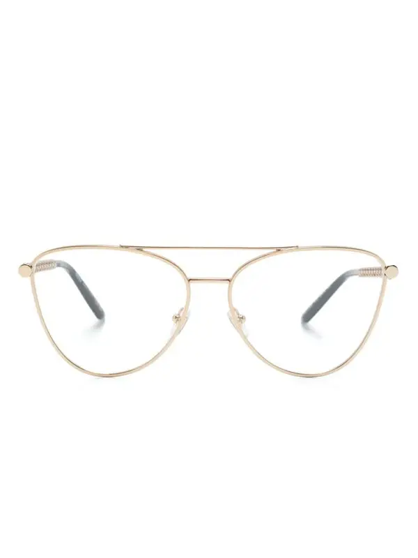 Versace Greca Cat-eye Frame Glasses