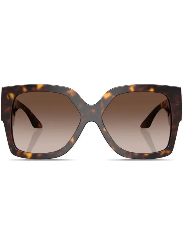 Versace Medusa Plaque Oversized Sunglasses - Brown