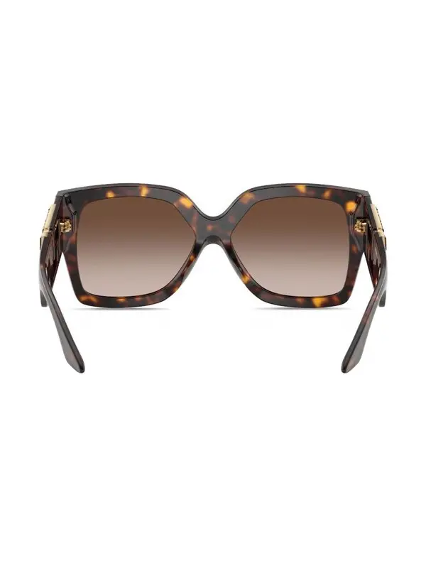 Versace Medusa Plaque Oversized Sunglasses - Brown