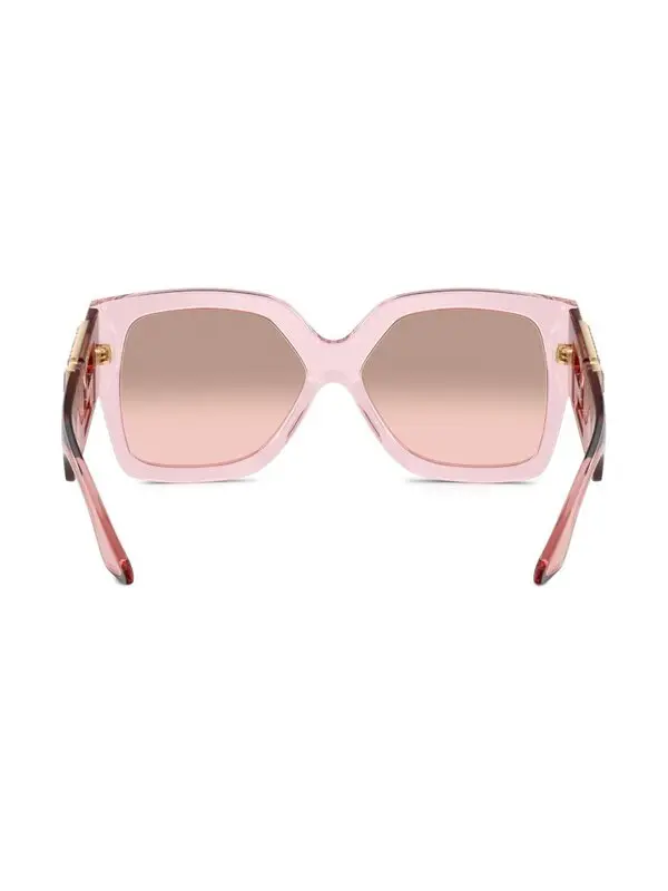 Versace Greca Plaque Oversized Sunglasses