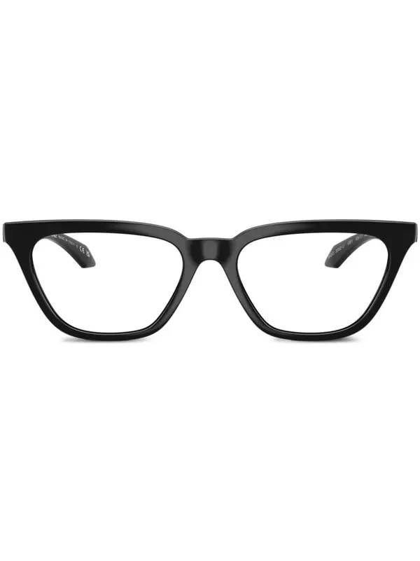 Versace Greca-motif Cat-eye Glasses - Black