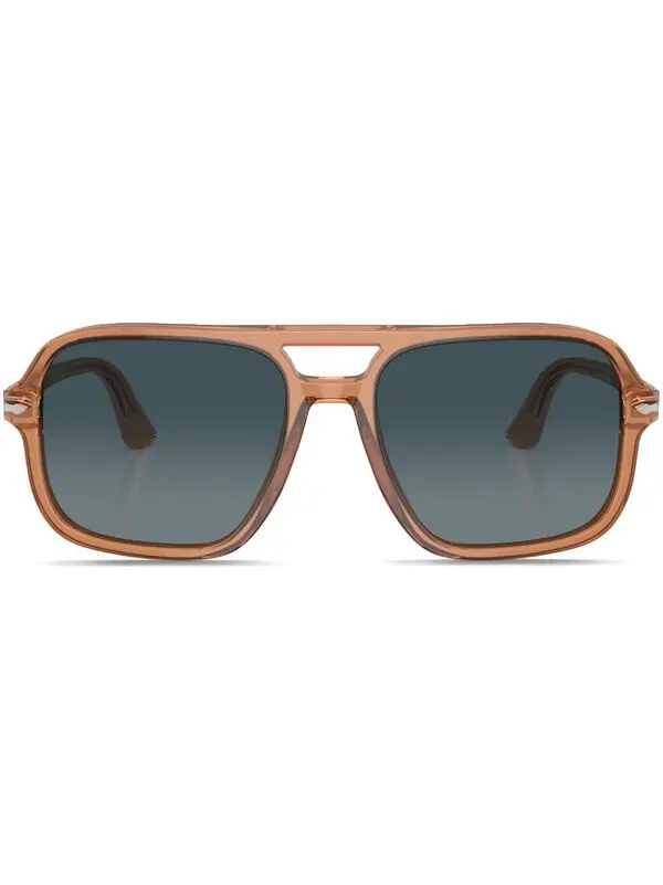 Persol Oversized Pilot Sunglasses - Brown