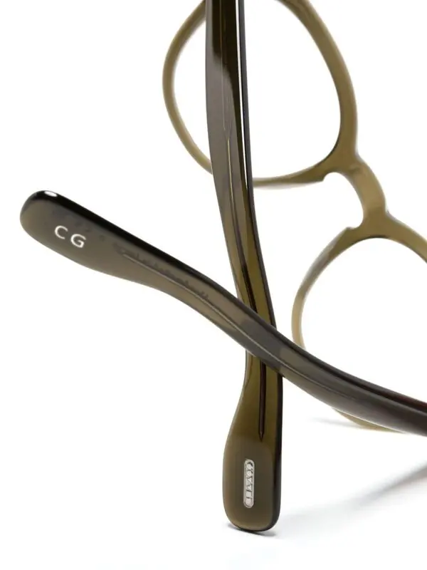 Oliver Spencer Cary Grant Round-frame Eyeglasses - Brown