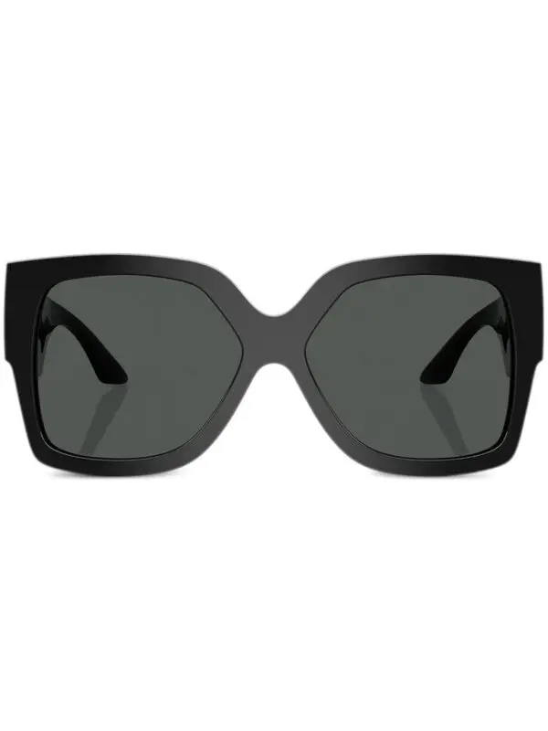 Versace Greca Oversize-frame Sunglasses - Black