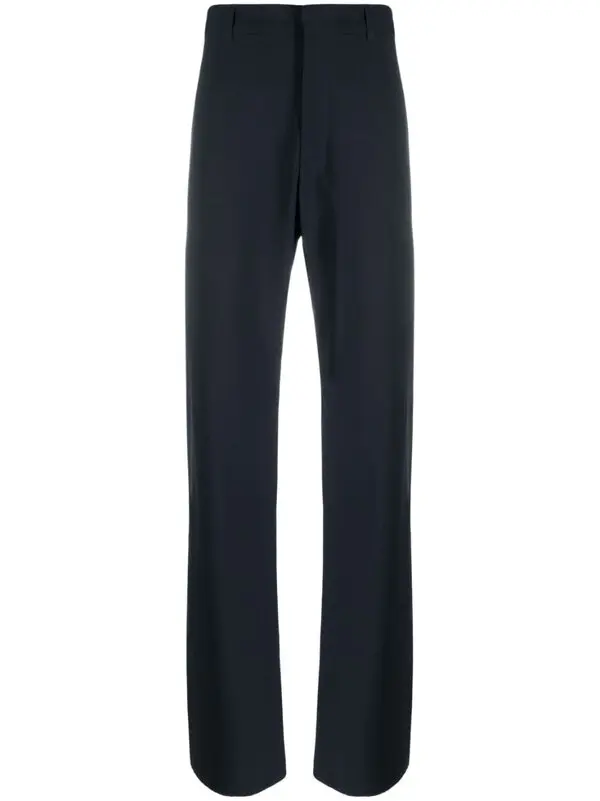 Givenchy Straight-leg Wool-blend Trousers - Blue