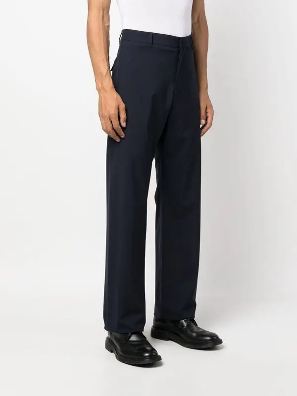 Givenchy Straight-leg Wool-blend Trousers - Blue