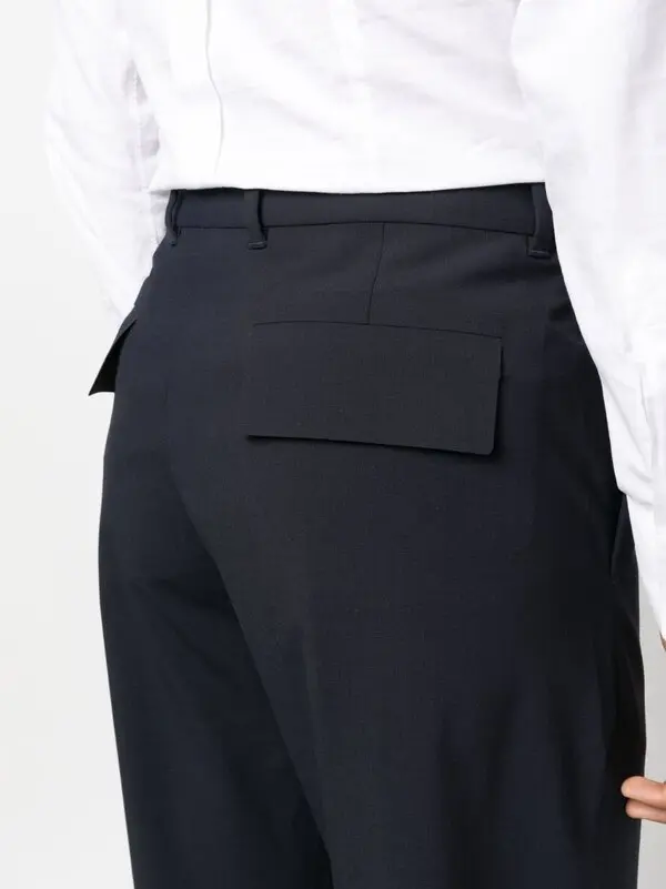 Givenchy Straight-leg Wool-blend Trousers - Blue
