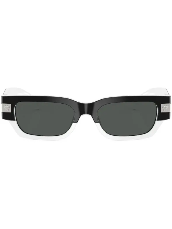 Versace Rectangle-frame Sunglasses - Black