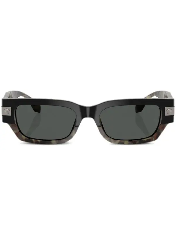 Versace Rectangle-frame Sunglasses - Green
