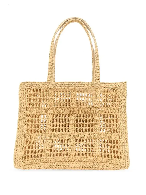 Tory Burch Small Ella Raffia Tote - Neutrals