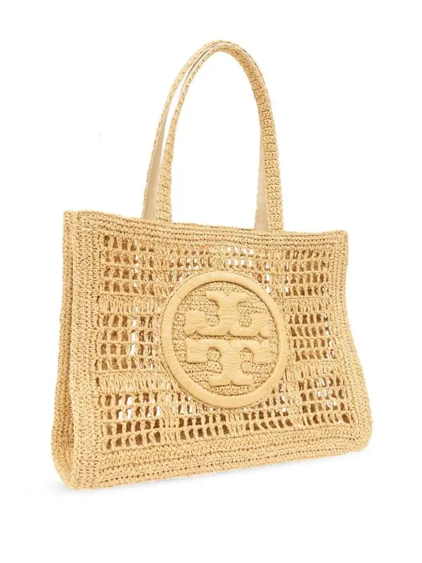 Tory Burch Small Ella Raffia Tote - Neutrals