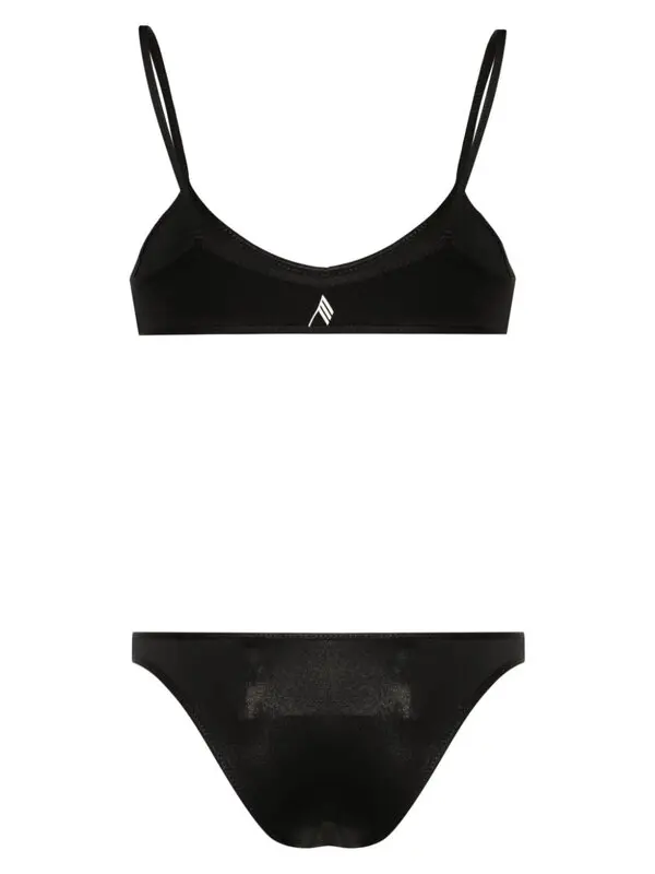 Attico Rubberised-logo Bikini