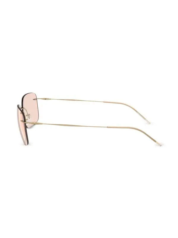 Giorgio Armani Square-frame Sunglasses - Gold