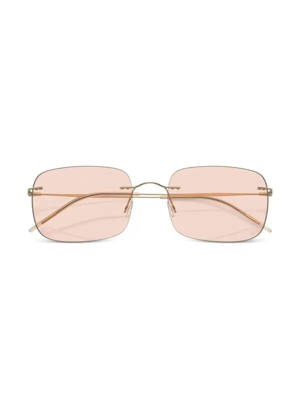 Giorgio Armani Square-frame Sunglasses - Gold