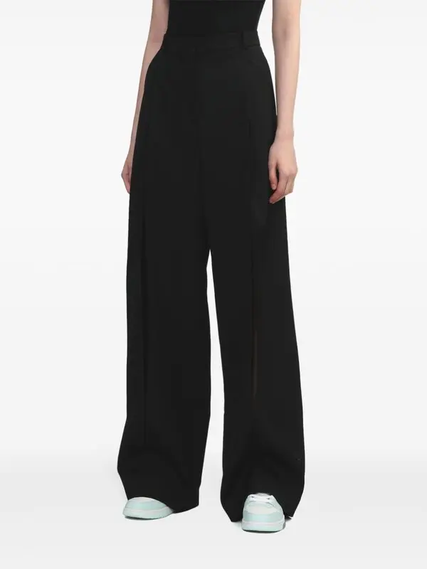 BOTTER Pleat-detail Wide-leg Trousers - Black