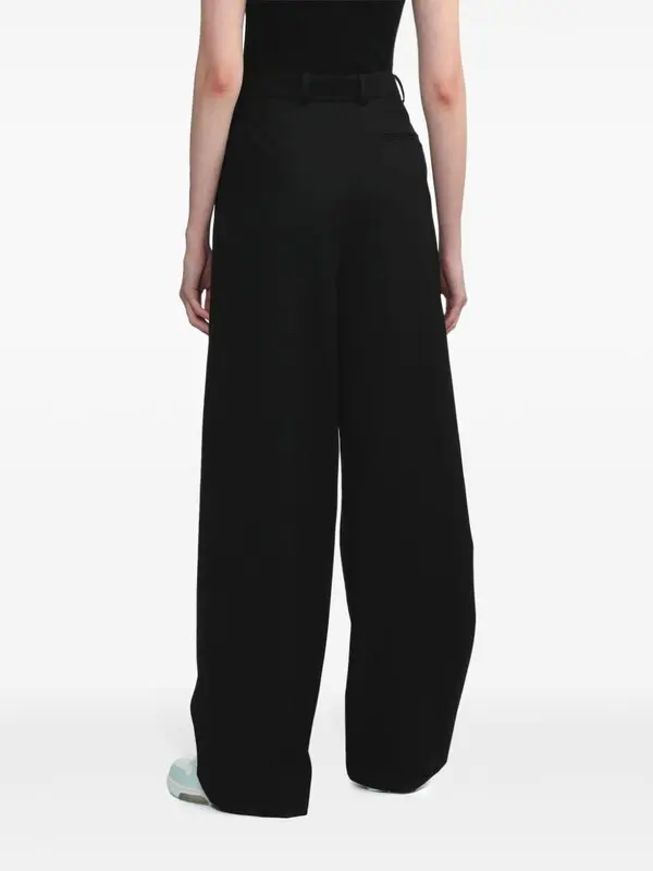 BOTTER Pleat-detail Wide-leg Trousers - Black
