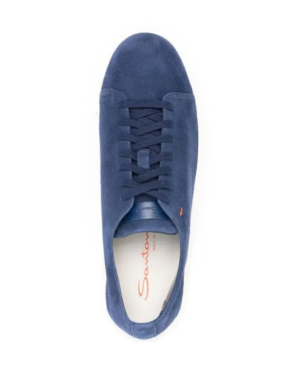Santoni Suede Lace-up Sneakers